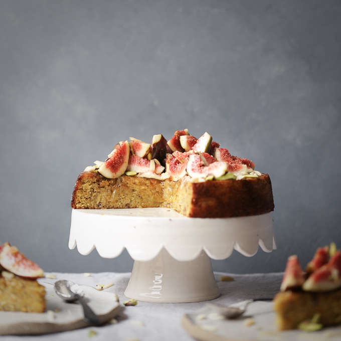 Spiced Orange Pistachio Cake + Fresh Figs & Ginger Syrup (gf) - The ...