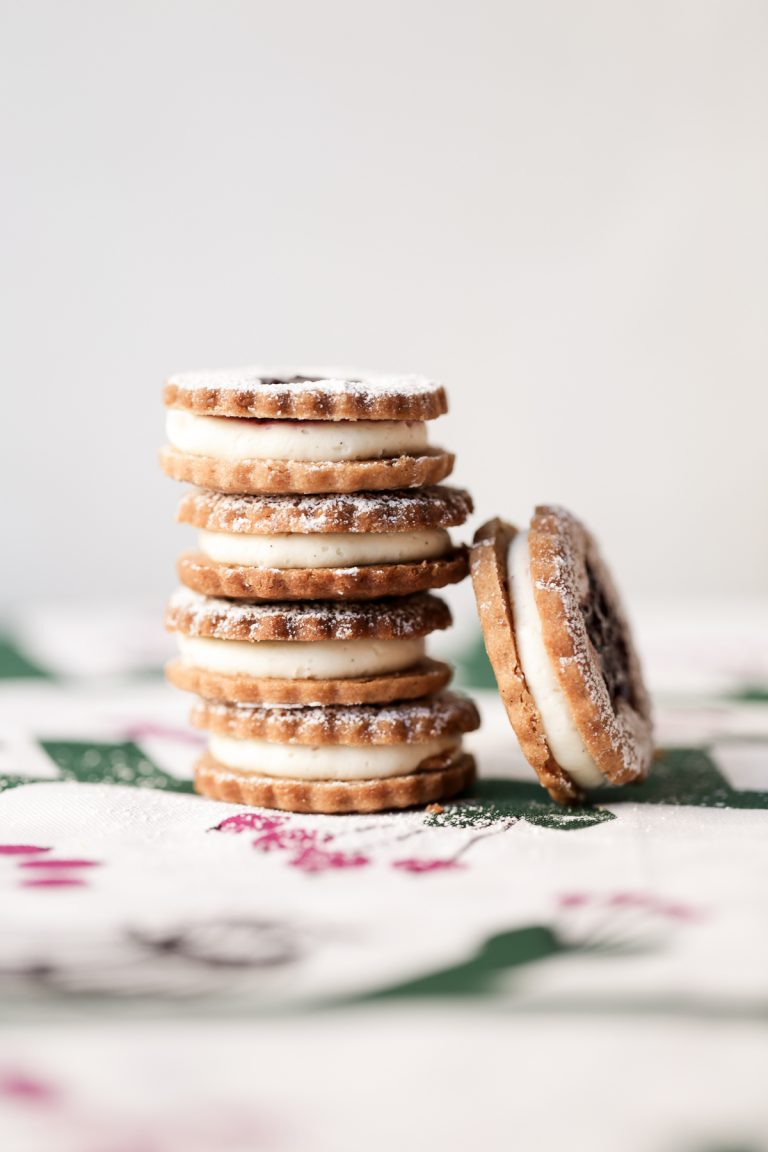 Roasted Cherry, Vanilla and Cinnamon Christmas Cookies - The Polka Dotter
