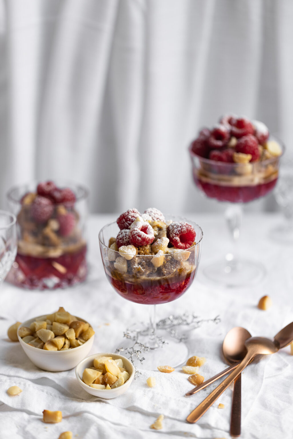 Macadamia Gingerbread & Raspberry Trifle - The Polka Dotter